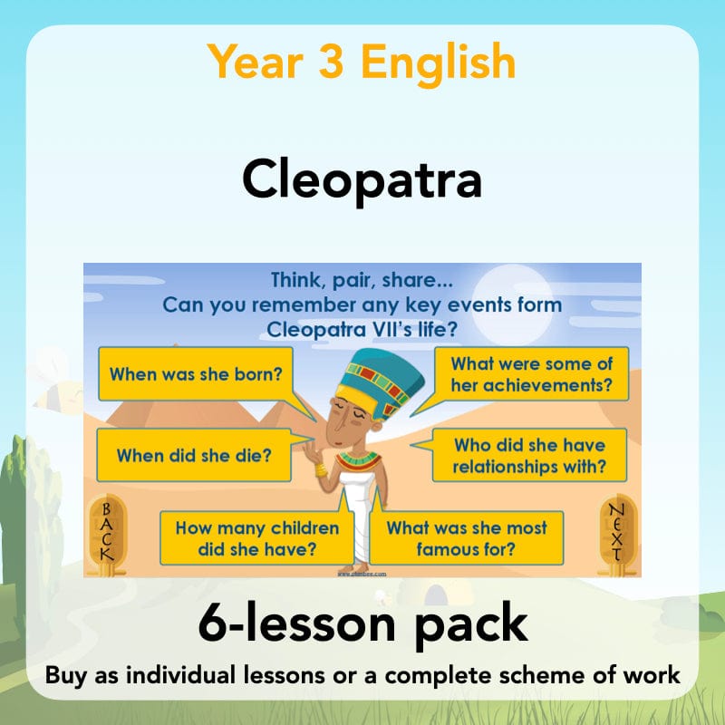 Cleopatra KS2 | English Lesson Pack – PlanBee