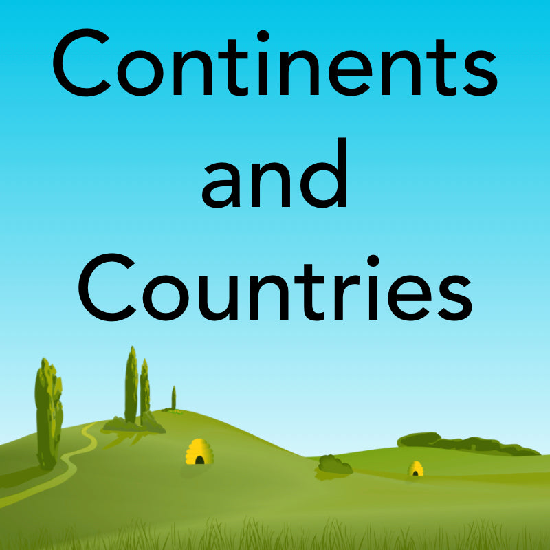 Continents and Countries Geography lessons by PlanBee
