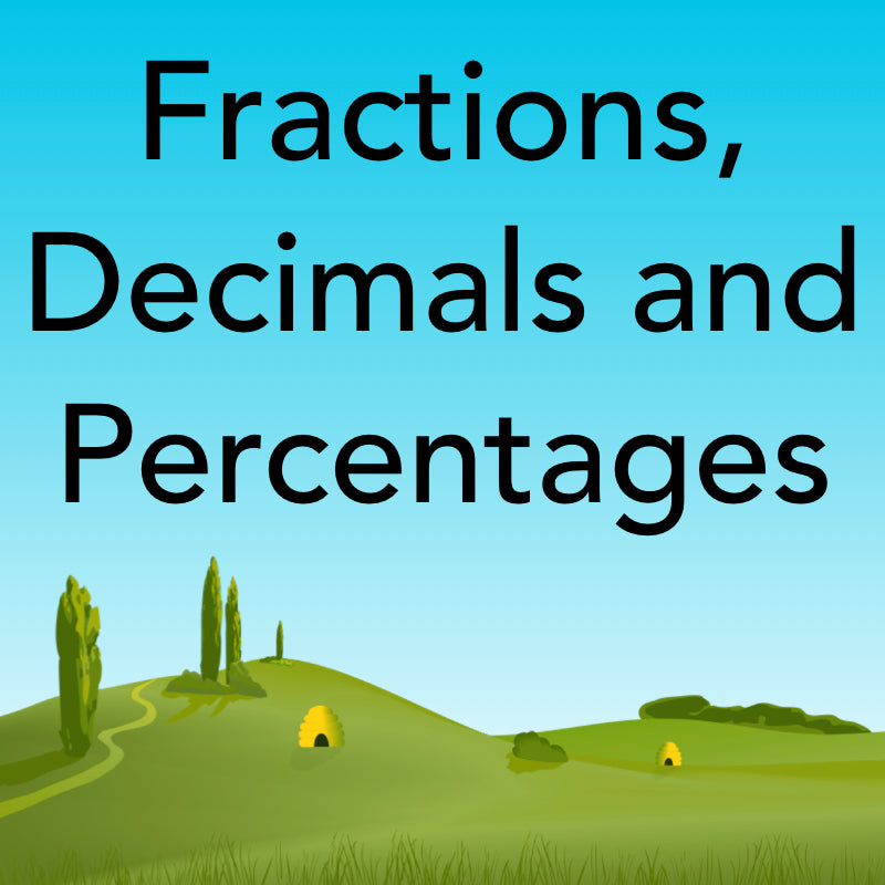 Fractions decimals and percentages KS1 and KS2 by PlanBee