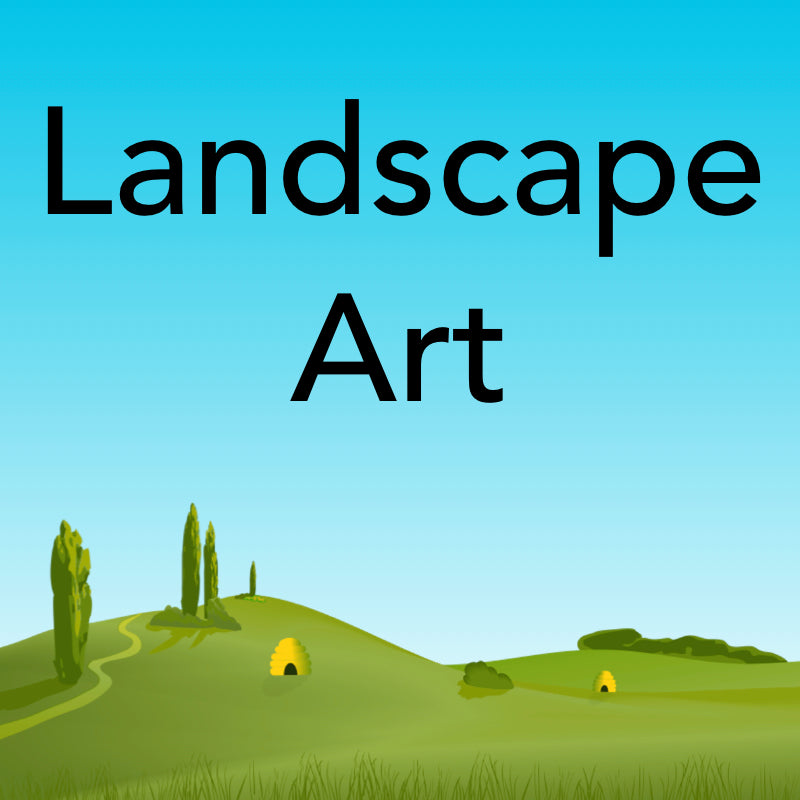 Art Landscape Painting Ideas Lesson Packs by PlanBee