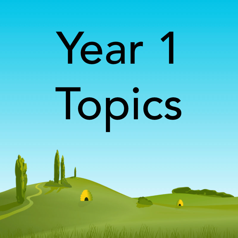 Year 1 Topics prepared cross-curricular packs by PlanBee