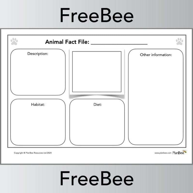 FREE Animal Fact File Template | PlanBee