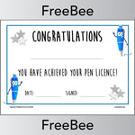 FREE Pen Licence Certificate | PlanBee