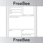 FREE Person Fact File Template | PlanBee
