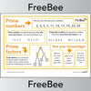 Prime Numbers Poster Free PDF teaching resources by PlanBee