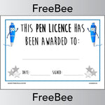 FREE Pen Licence Certificate | PlanBee