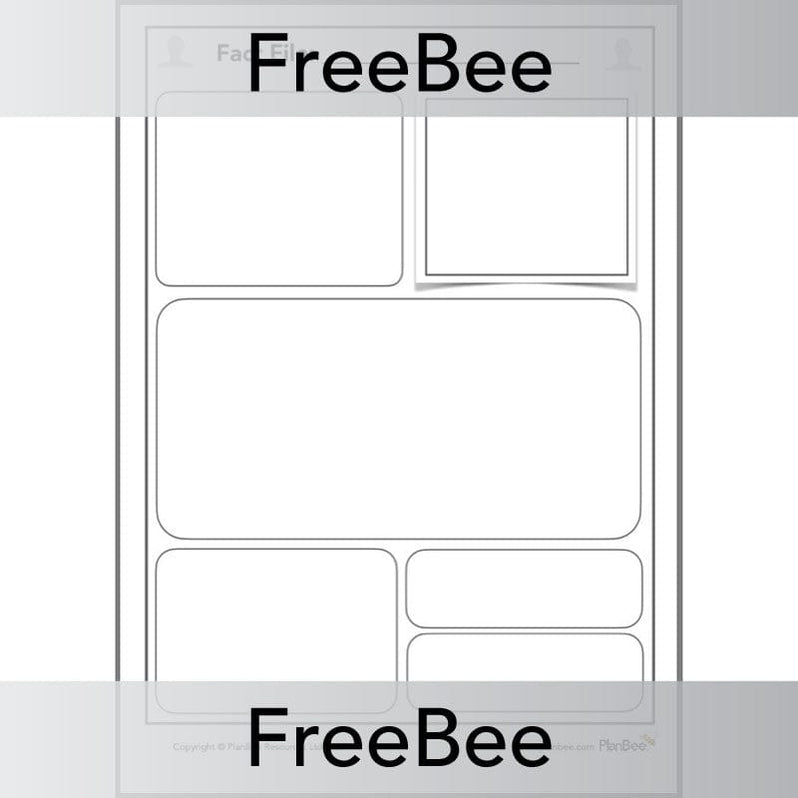 FREE Person Fact File Template | PlanBee