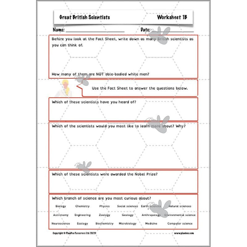 Great British Scientists KS2 Science Lessons by PlanBee