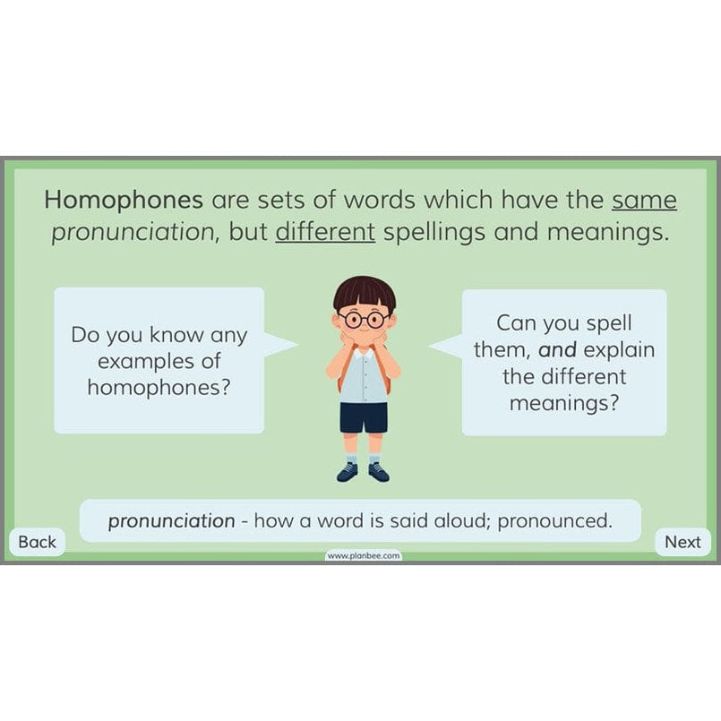 Homophones KS2 | Year 3 English Lesson Pack — PlanBee