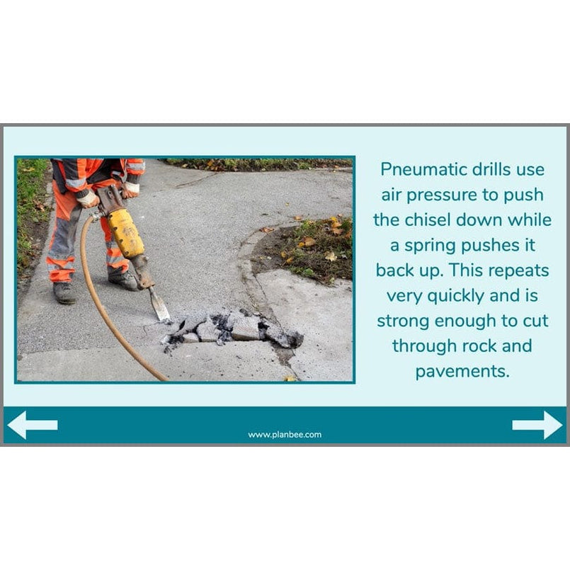 Moving Monsters Year 3 KS2 Pneumatics Lessons by PlanBee