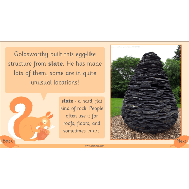 Andy Goldsworthy KS1 Art Lesson Plans created by PlanBee