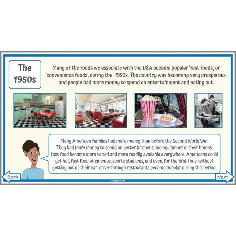 Food of the USA KS2 DT Cookery Lessons by PlanBee