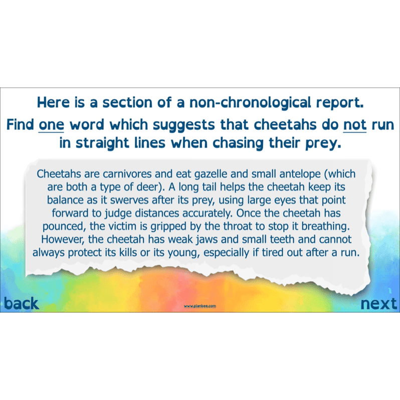 Non-chronological Reports Year 6 English Planning — PlanBee