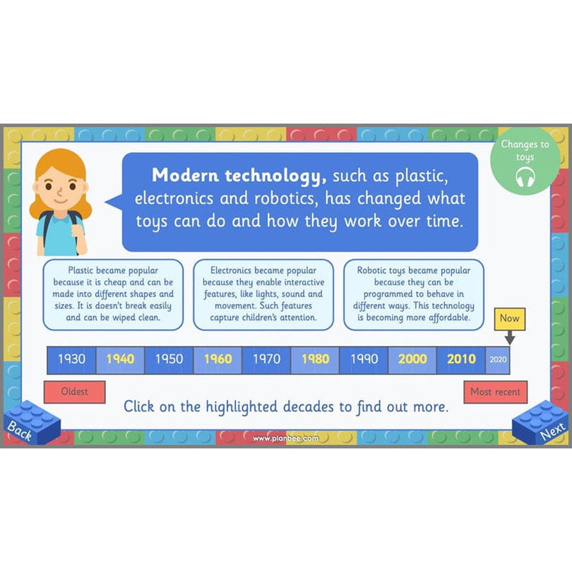 Toys Past and Present | KS1 History Lesson Pack by PlanBee