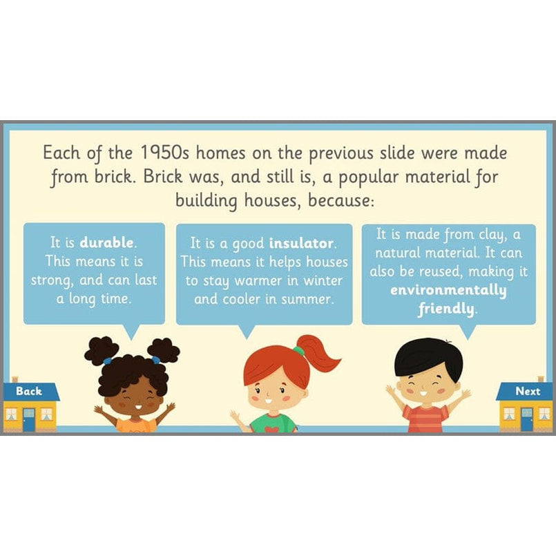 KS1 Homes in the Past History Lesson Pack by PlanBee