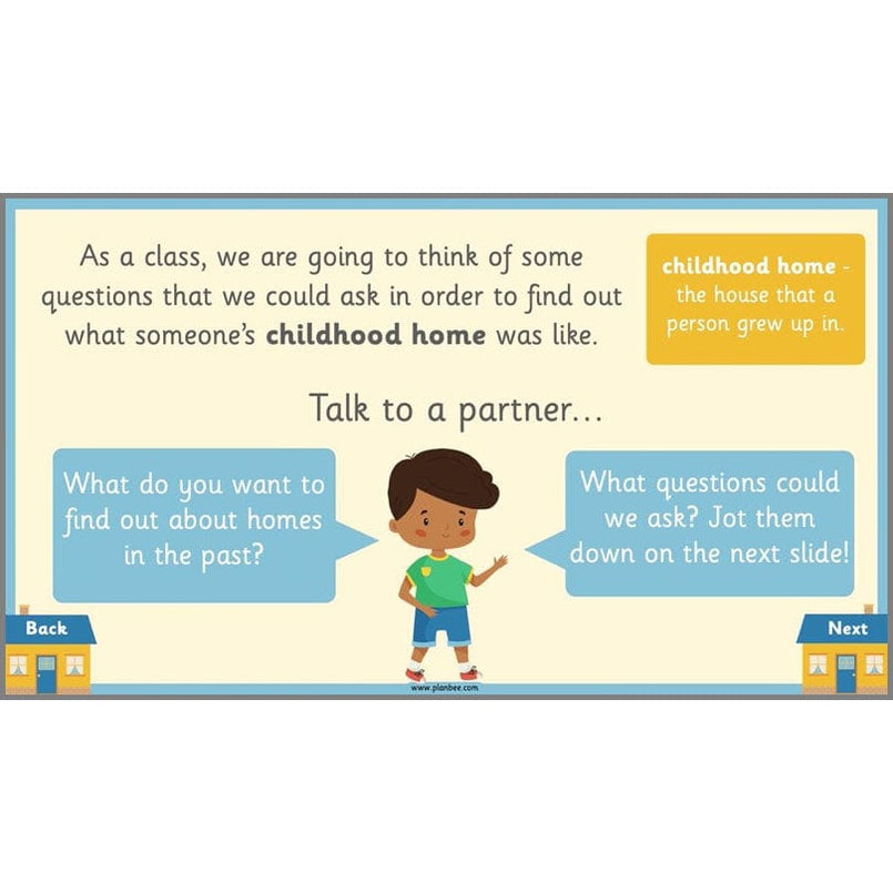 KS1 Homes in the Past History Lesson Pack by PlanBee