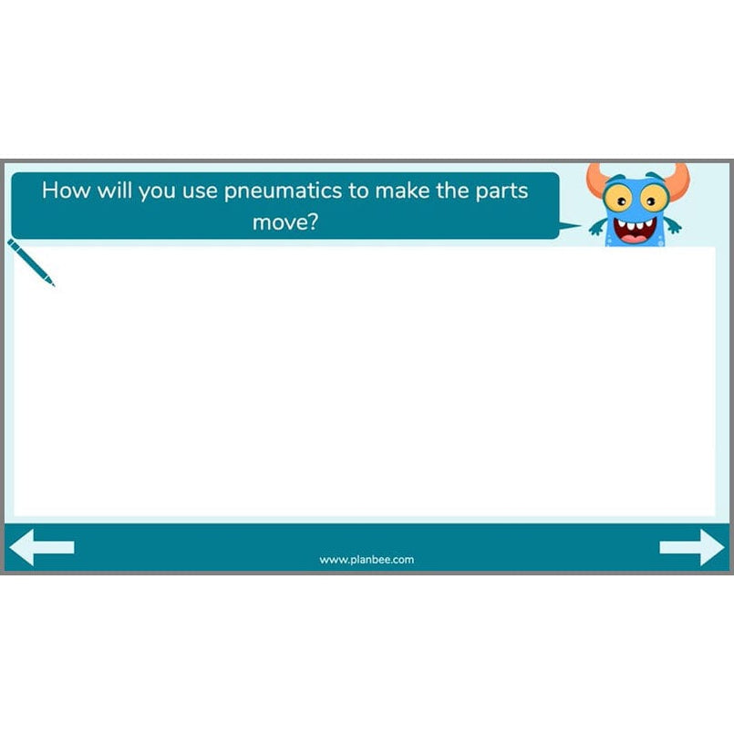 Moving Monsters Year 3 KS2 Pneumatics Lessons by PlanBee