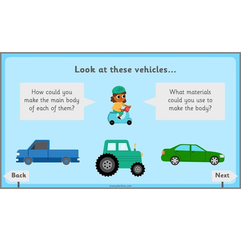 Moving Vehicles KS1 Year 2 DT Lesson Planning by PlanBee
