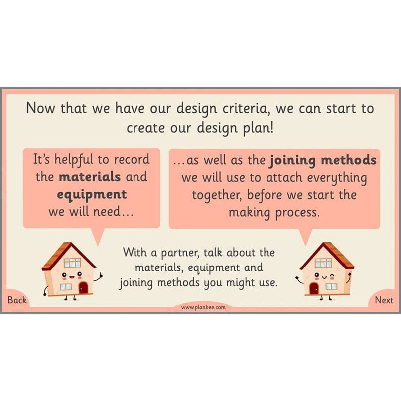 Houses and Homes KS1 DT Lesson Pack by PlanBee