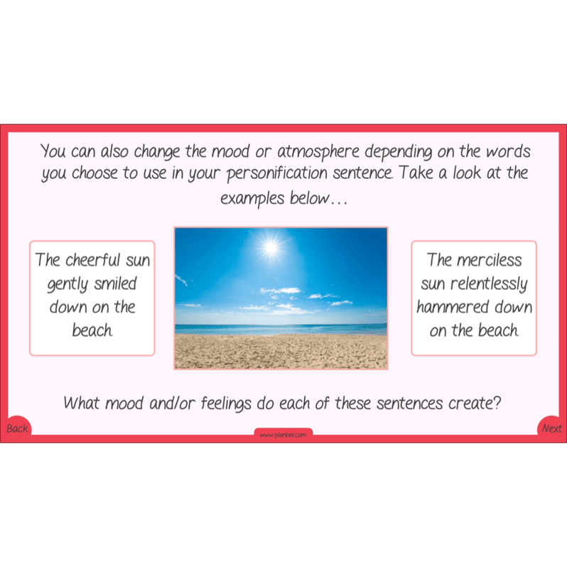Personification KS2 English Lesson Pack | PlanBee