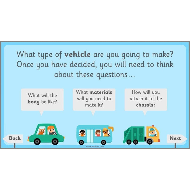 Moving Vehicles KS1 Year 2 DT Lesson Planning by PlanBee