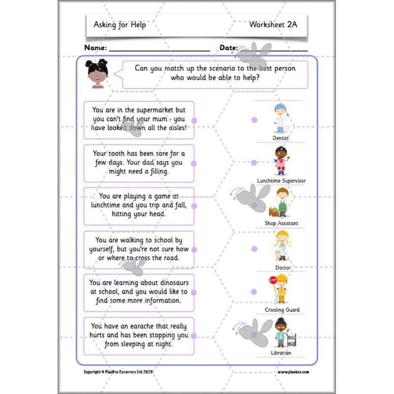 Asking for Help KS1 PSHE lessons by PlanBee