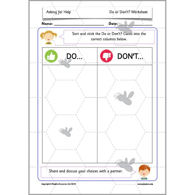 Asking for Help KS1 PSHE lessons by PlanBee