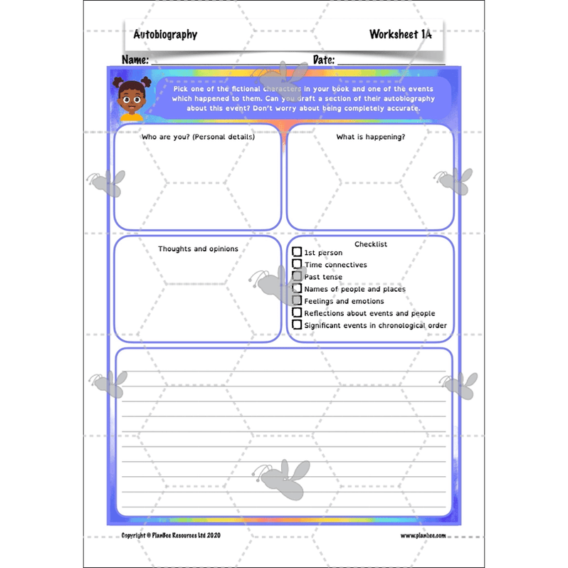 Autobiography KS2 English Planning and Resources — PlanBee