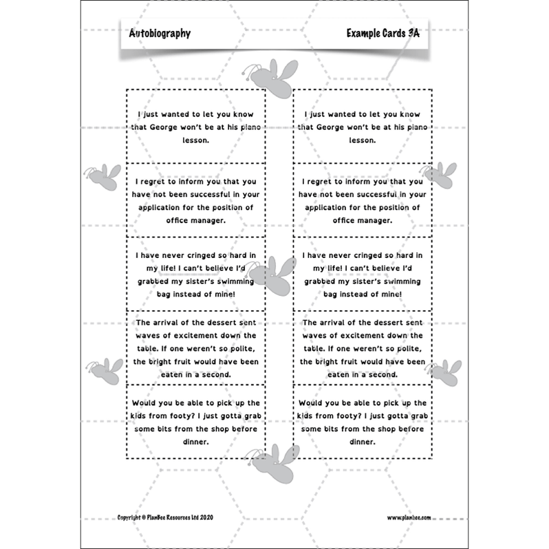 Autobiography KS2 English Planning and Resources — PlanBee