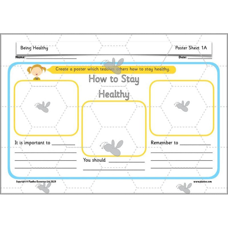 Being Healthy PSHE KS1 lessons by PlanBee