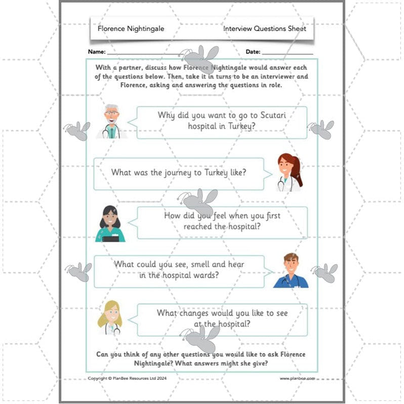 Florence Nightingale KS1 Lesson Pack by PlanBee