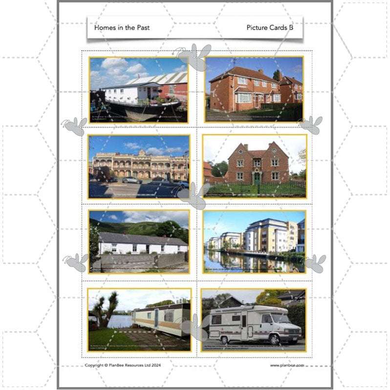 KS1 Homes in the Past History Lesson Pack by PlanBee