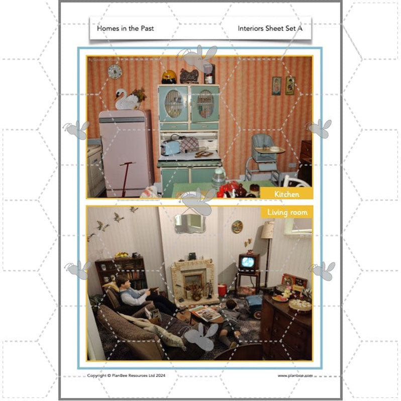 KS1 Homes in the Past History Lesson Pack by PlanBee