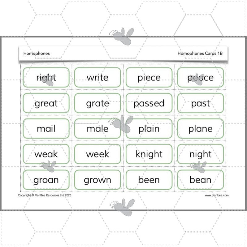 Homophones KS2 | Year 3 English Lesson Pack — PlanBee