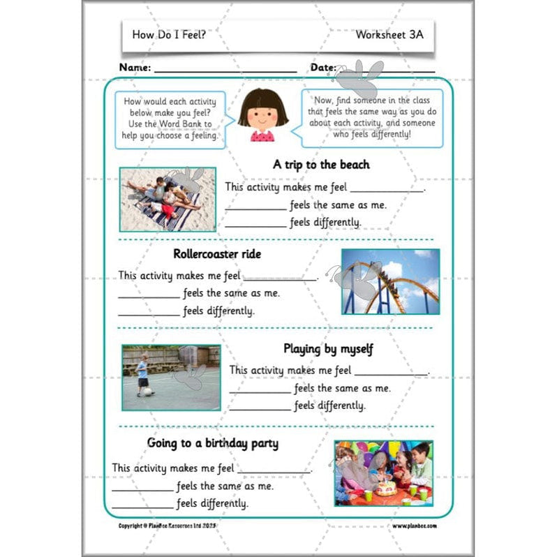 How Do I Feel? Feelings KS1 PSHE lesson pack by PlanBee