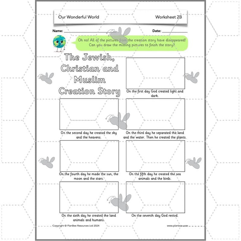 Our Wonderful World - Creation Story KS1 RE Lessons | PlanBee