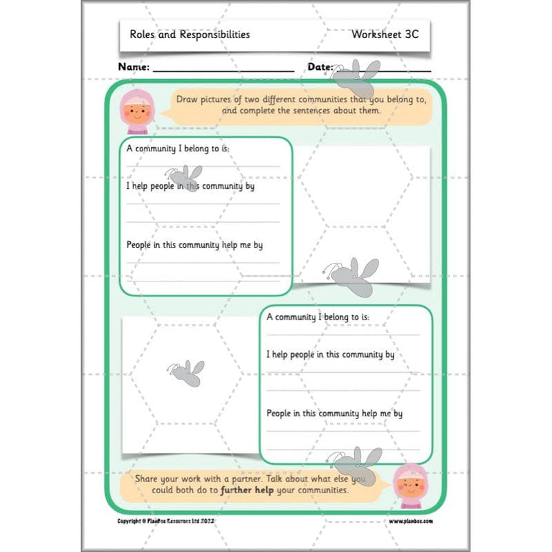 Roles and Responsibilities KS1 PSHE by PlanBee
