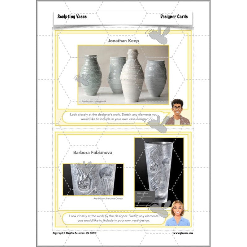 Sculpting Vases - Sculpture Art Lessons for KS2 by PlanBee
