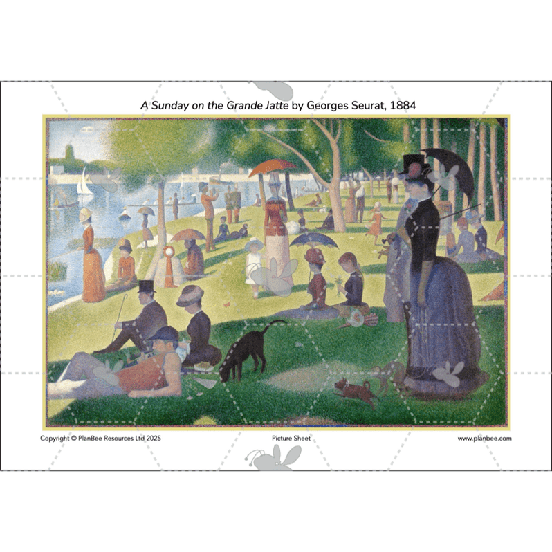 Seurat and Pointillism KS2 Lesson Plans and Art Projects — PlanBee