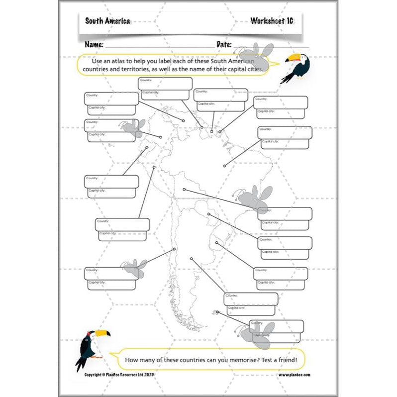 South America KS2 Geography Lesson Pack by PlanBee