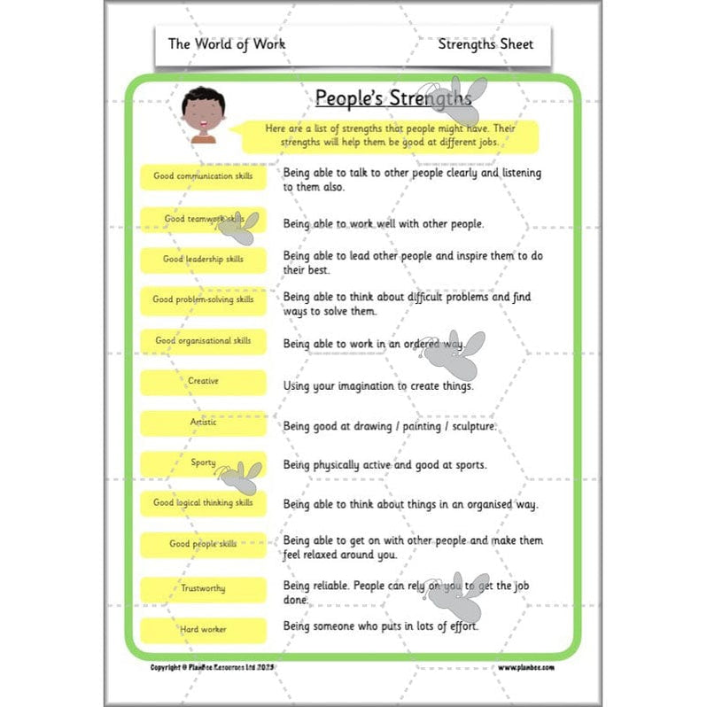 The World of Work PSHE KS1 lessons by PlanBee