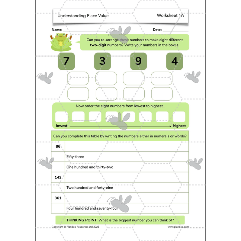Understanding Place Value Year 3 Maths Lessons by PlanBee