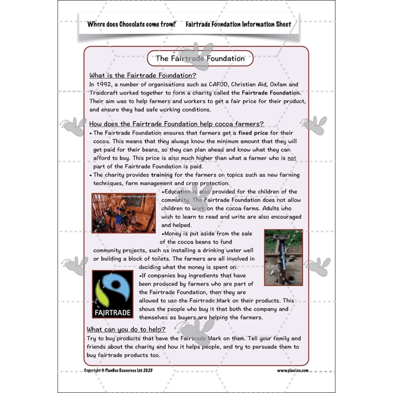 Where does Chocolate come from? | KS2 Geography lessons — PlanBee