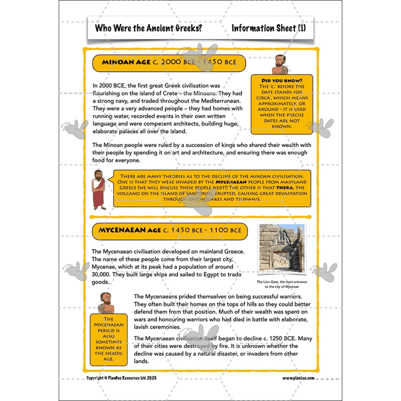 Who were the Ancient Greeks KS2 History Lesson Plans — PlanBee