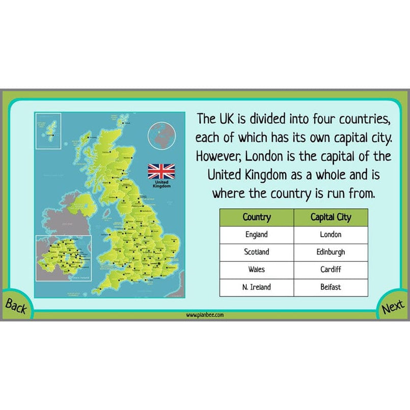 The United Kingdom KS2 Geography Planning Pack by PlanBee