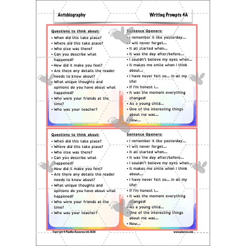Autobiography KS2 English Planning and Resources — PlanBee