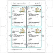 Features of a Newspaper Report KS2 Lesson Pack | PlanBee