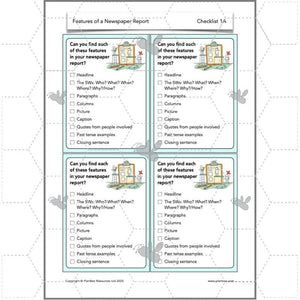 Features of a Newspaper Report KS2 Lesson Pack | PlanBee