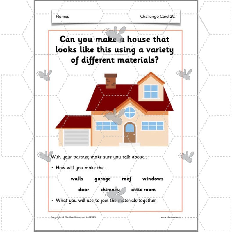 Houses and Homes KS1 DT Lesson Pack by PlanBee