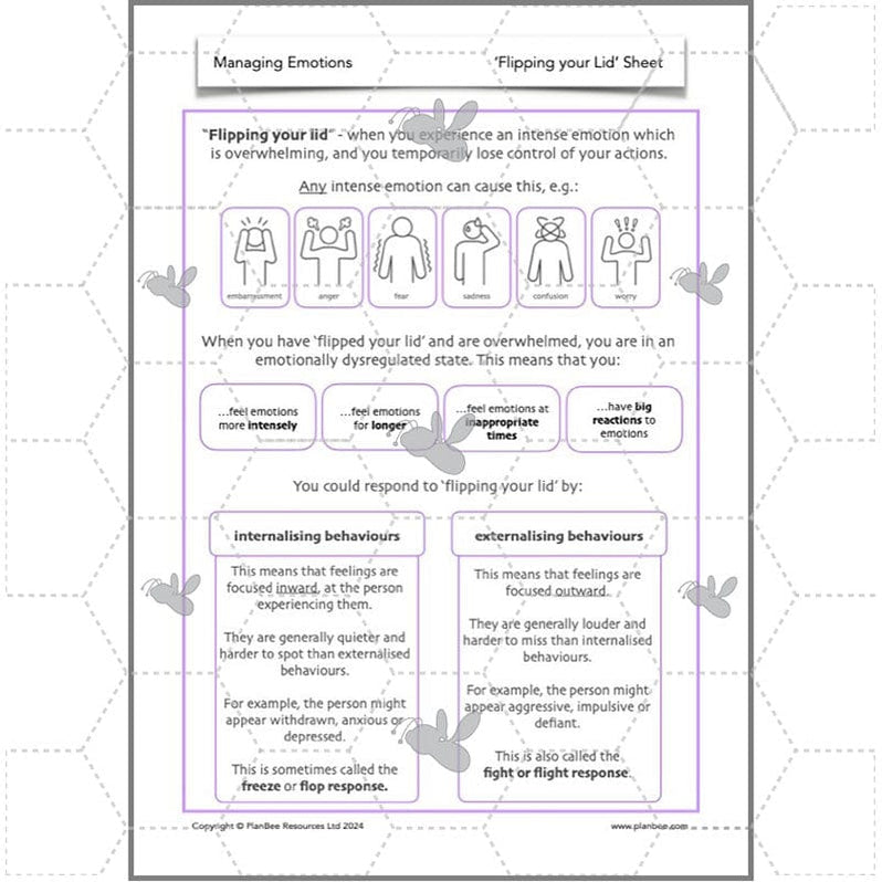 Managing Emotions KS2 PSHE lessons | PlanBee